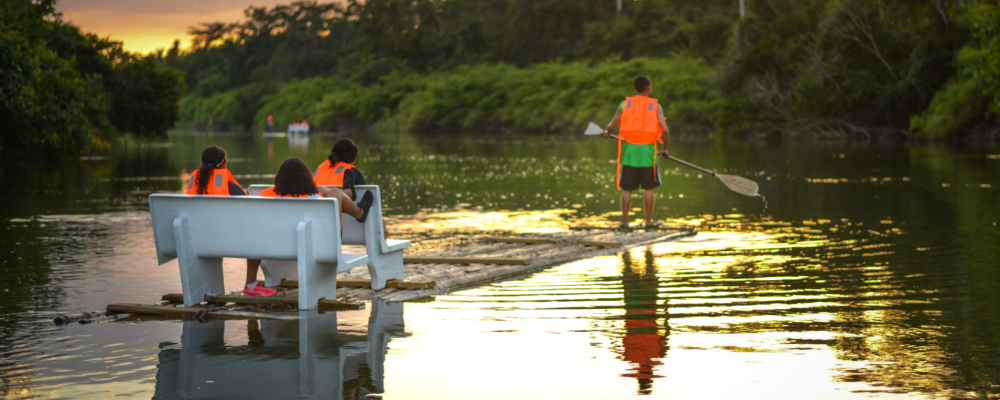Trolley Ride & Bamboo Rafting – A Belize Vacation at Lamanai!